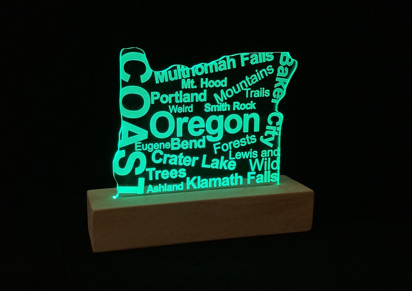 Edge-Lit Acrylic Sign - M2 CustomWorks